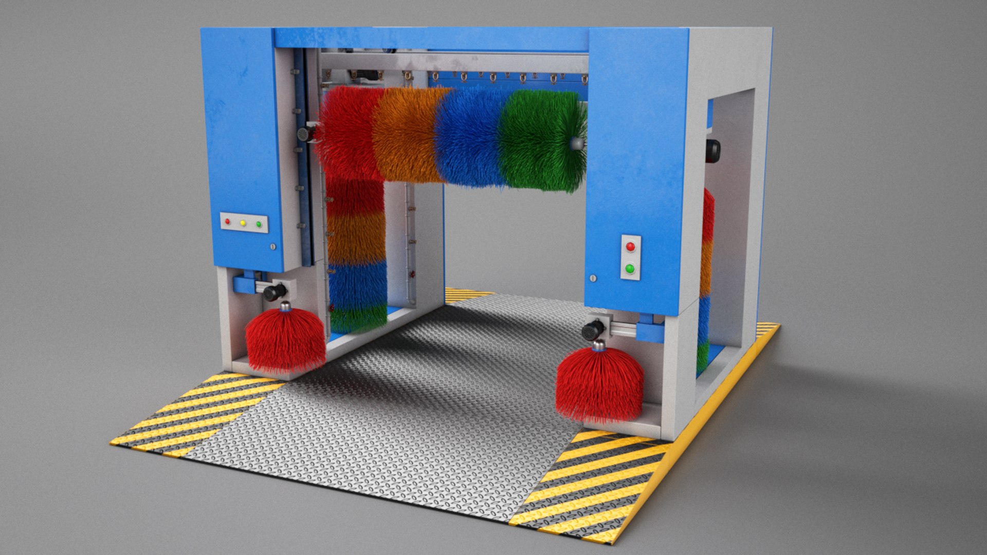 Car wash 3D model - TurboSquid 1355809