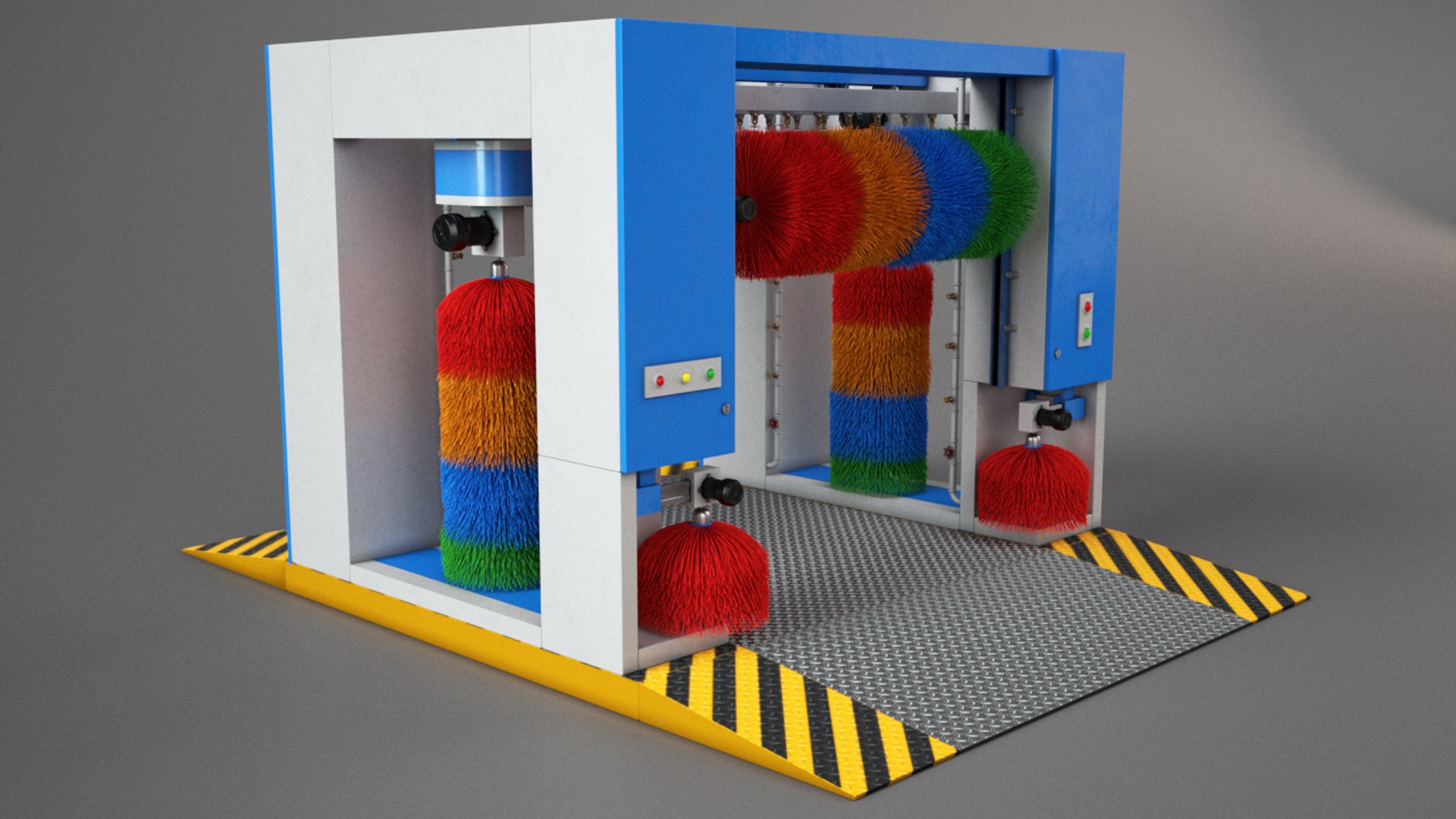 Car wash 3D model - TurboSquid 1355809