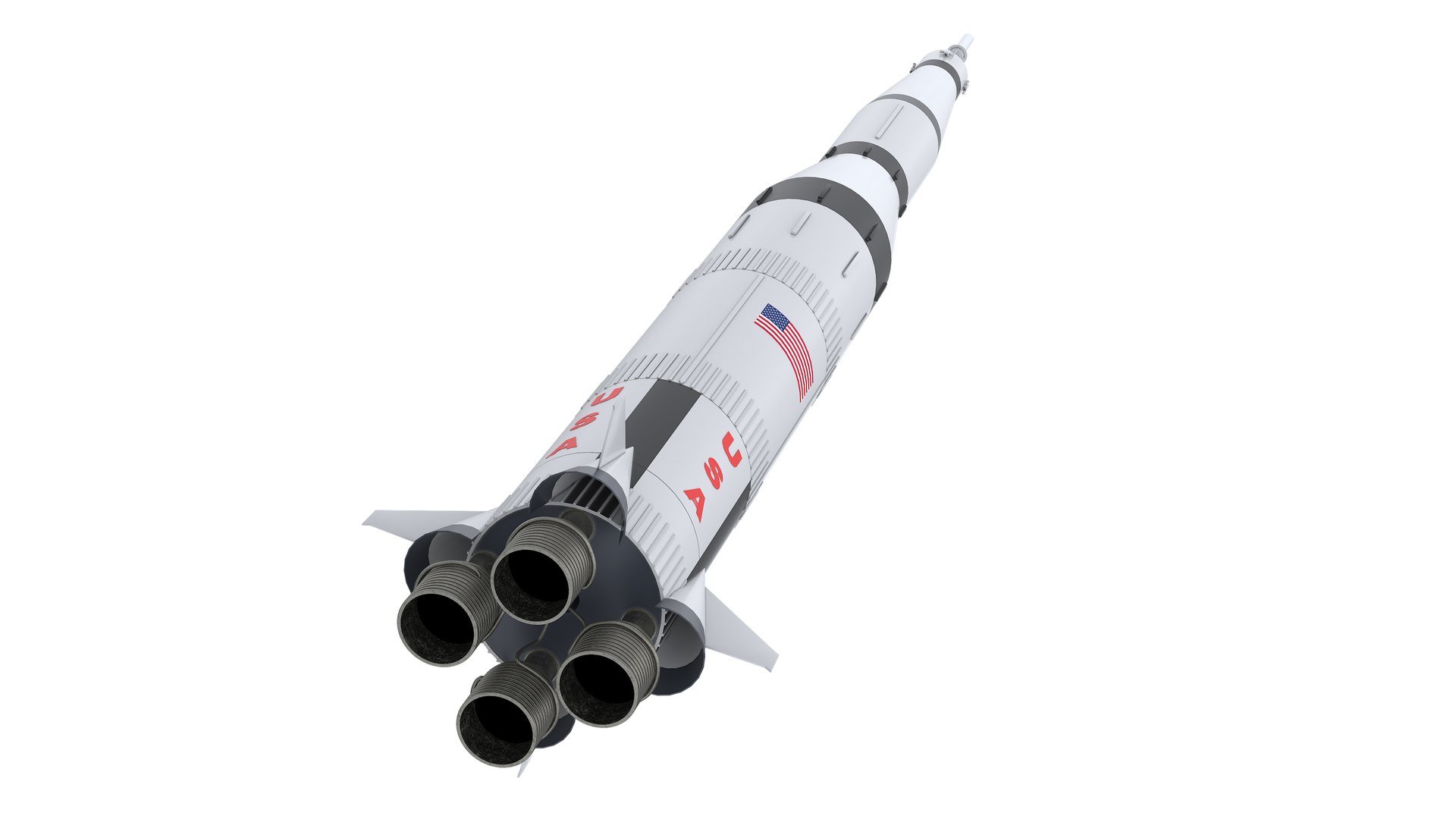 3D Super Heavy Saturn V Rocket - TurboSquid 2324559