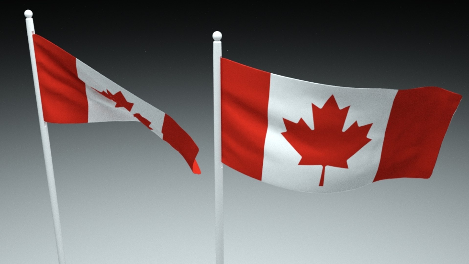 3D Canada Flag Model - TurboSquid 1594551
