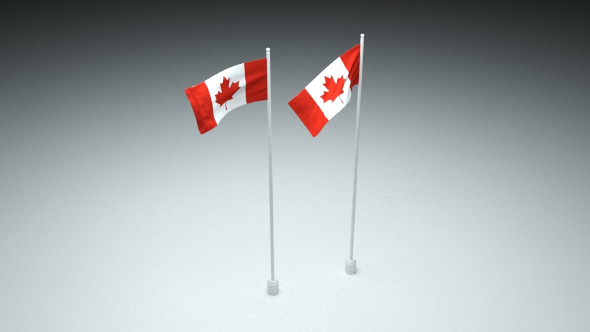 3D Canada Flag Model - TurboSquid 1594551