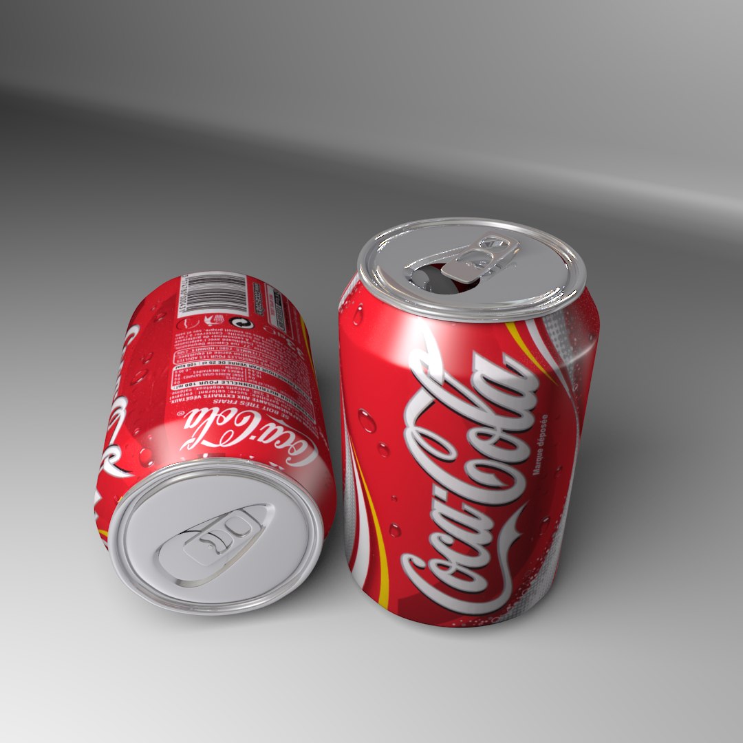 Coca-cola Soft Drink 3d Model