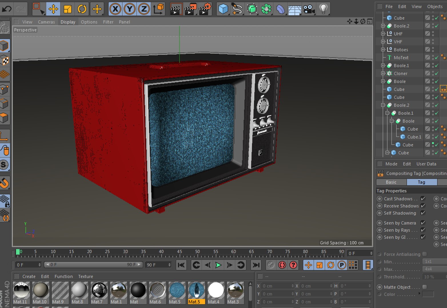 C4d Old Tv