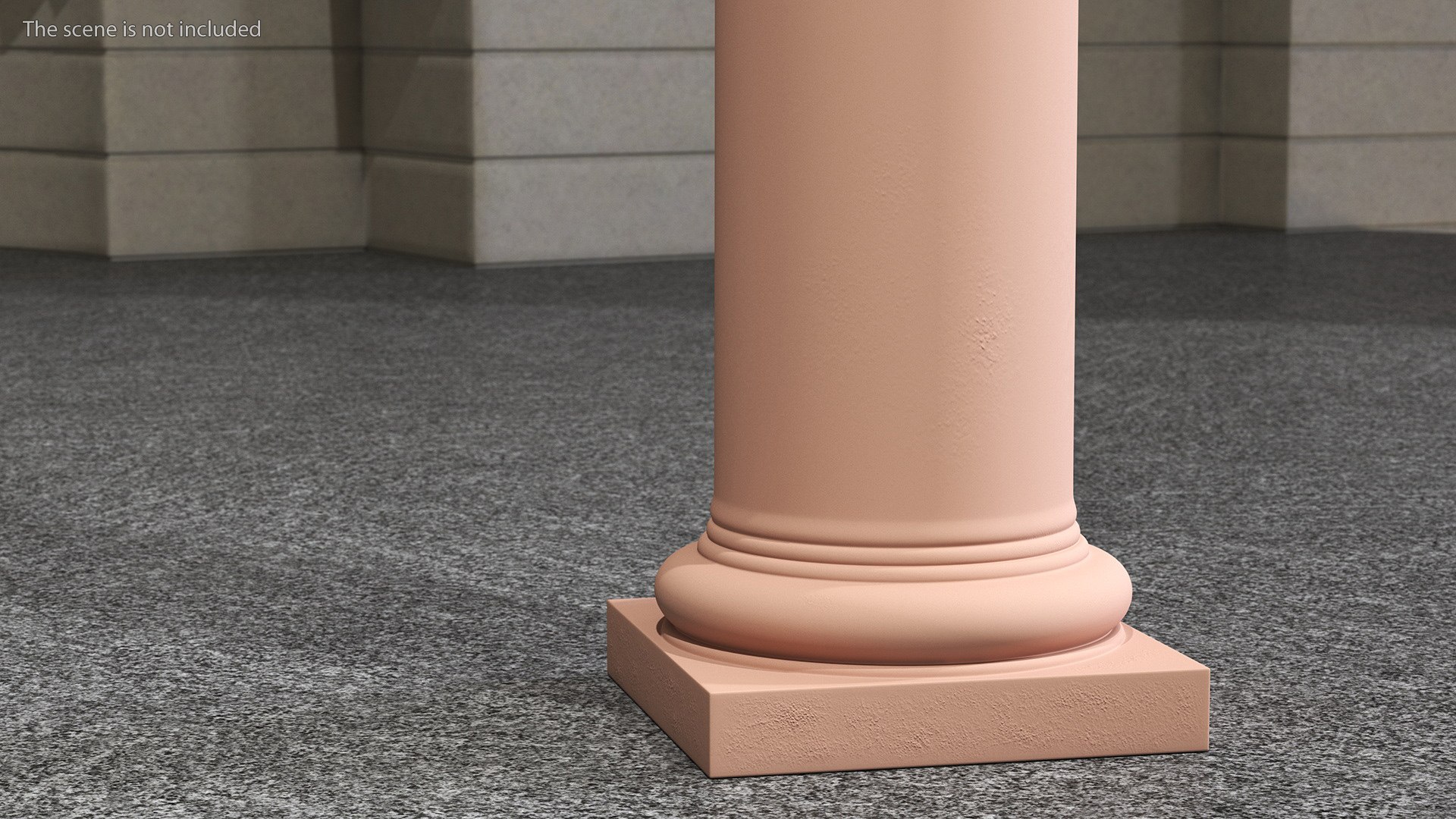 3D model Sandstone Tuscan Order Classical Column - TurboSquid 2142593