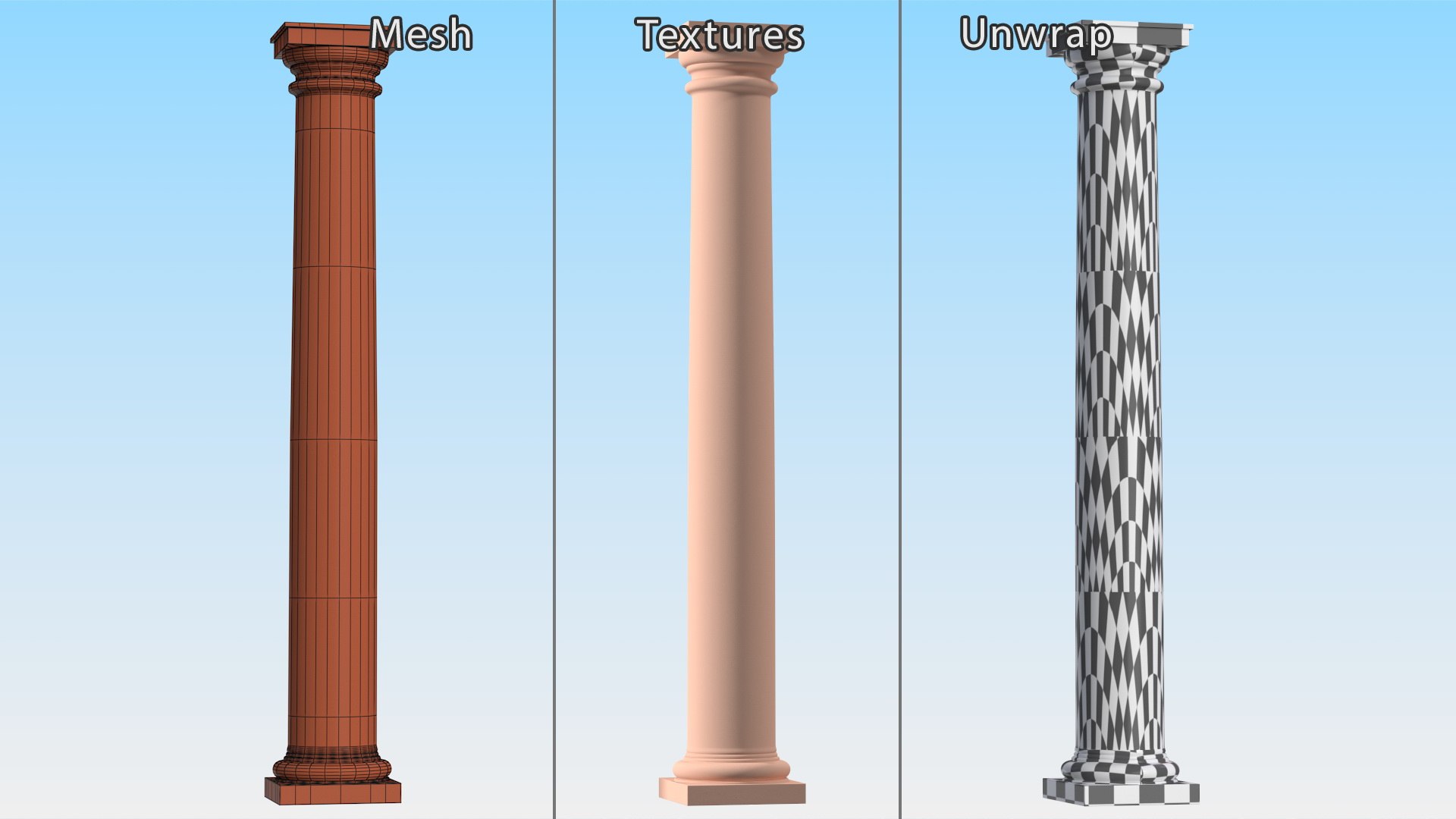 3D model Sandstone Tuscan Order Classical Column - TurboSquid 2142593