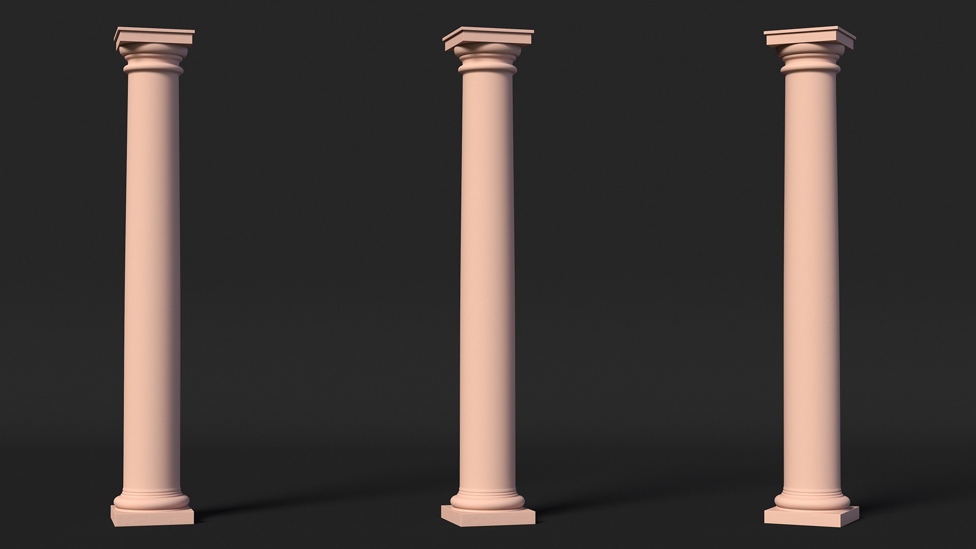 3D model Sandstone Tuscan Order Classical Column - TurboSquid 2142593
