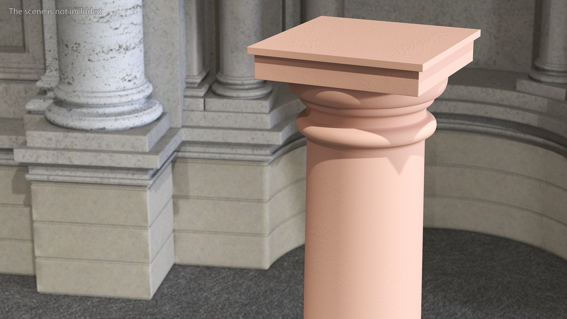 3D model Sandstone Tuscan Order Classical Column - TurboSquid 2142593