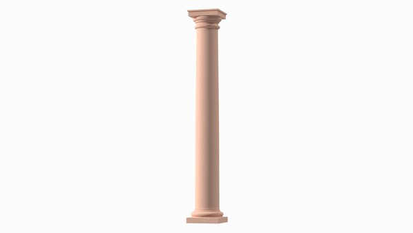 modelo 3d Columna clásica del orden toscano de arenisca - TurboSquid ...