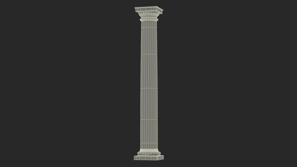 modelo 3d Columna clásica del orden toscano de arenisca - TurboSquid ...