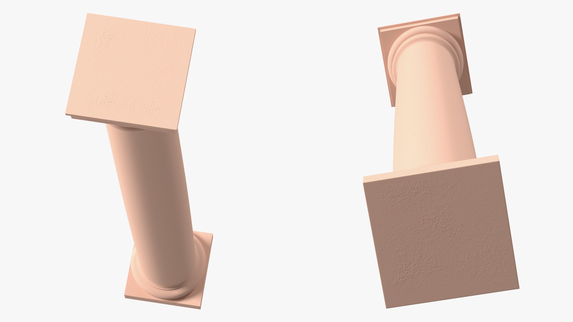 3D model Sandstone Tuscan Order Classical Column - TurboSquid 2142593