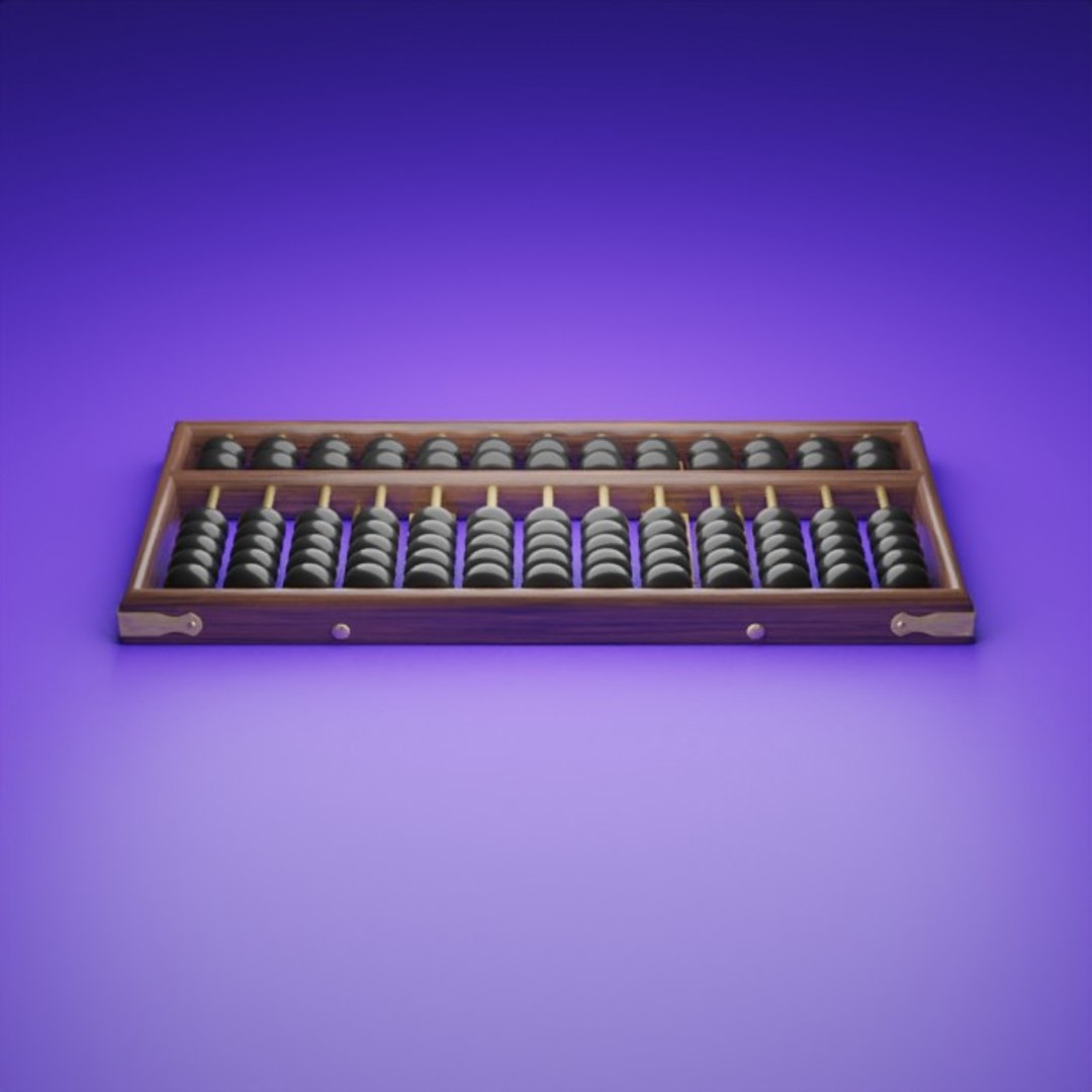 3D old abacus - TurboSquid 1568403