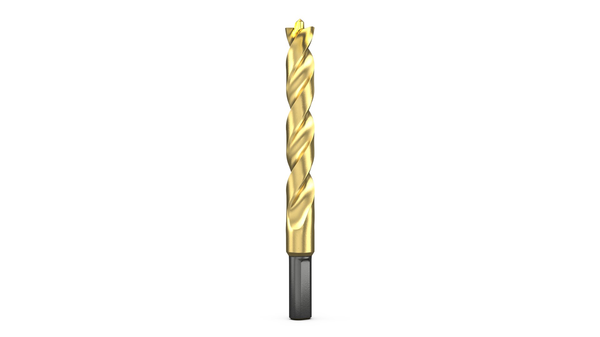 Titanium Nitride Coated Pilot Point Drill Bit Model - TurboSquid 2079684