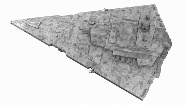 modelo 3d Destructor Estelar Imperial con Luces - TurboSquid 2212705