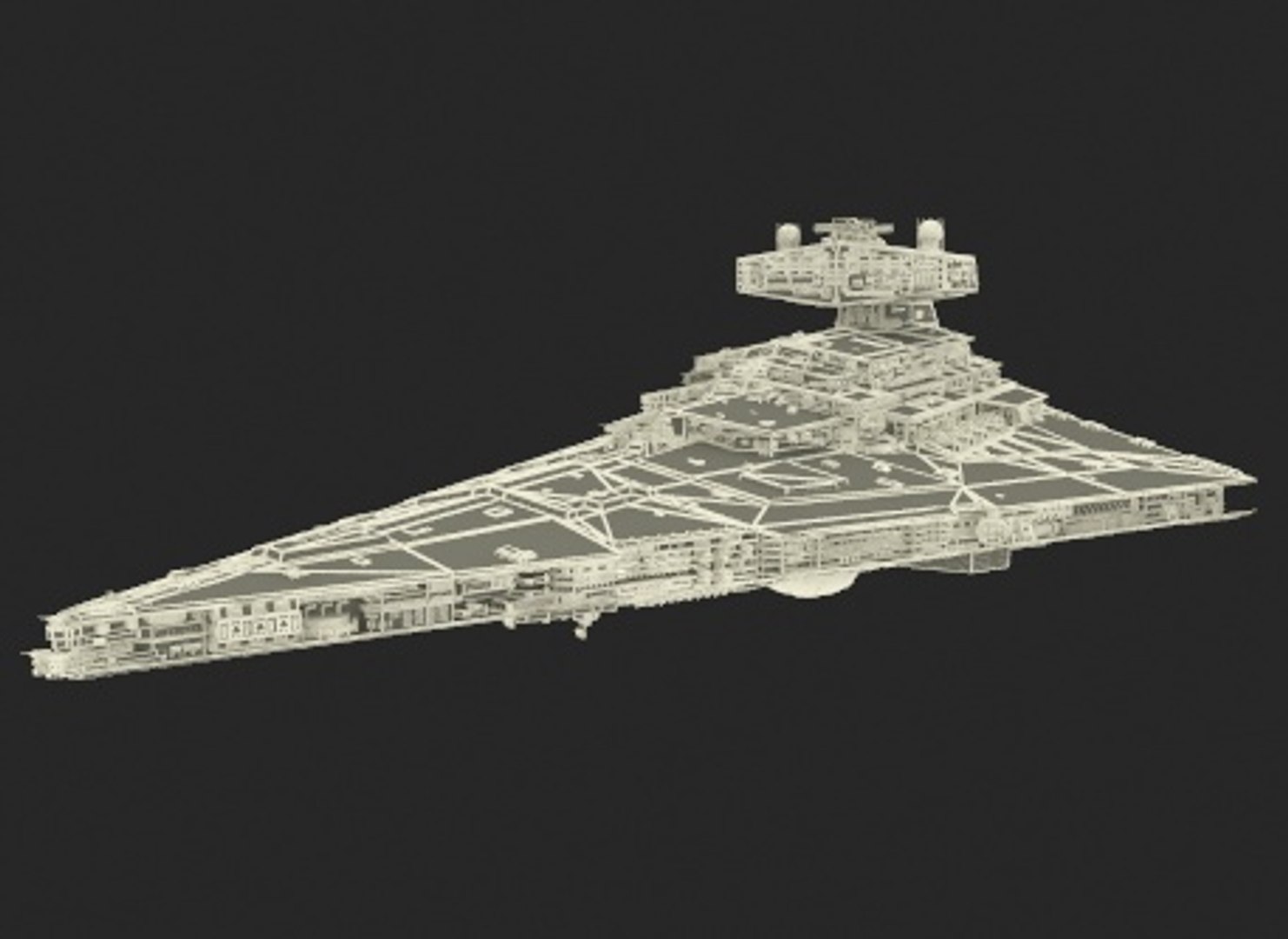 3D Imperial Star Destroyer With Lights - TurboSquid 2212705