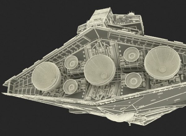 modelo 3d Destructor Estelar Imperial con Luces - TurboSquid 2212705