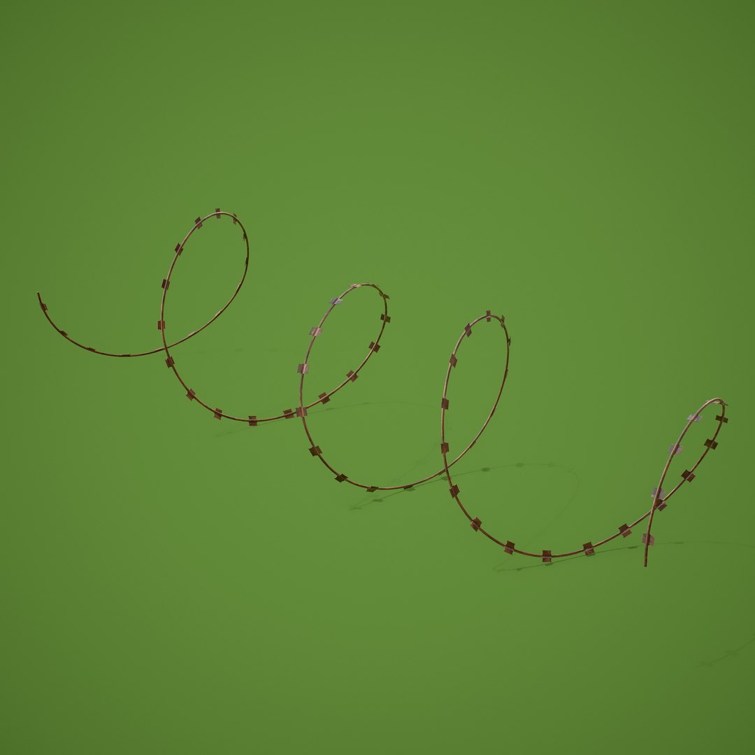 Barbed Wire Kit PBR 3D Model - TurboSquid 1972323