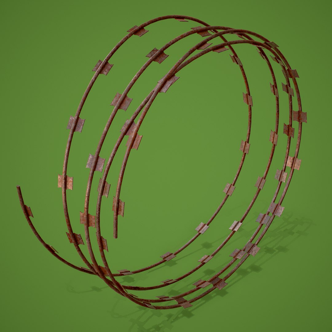 Barbed Wire Kit PBR 3D Model - TurboSquid 1972323