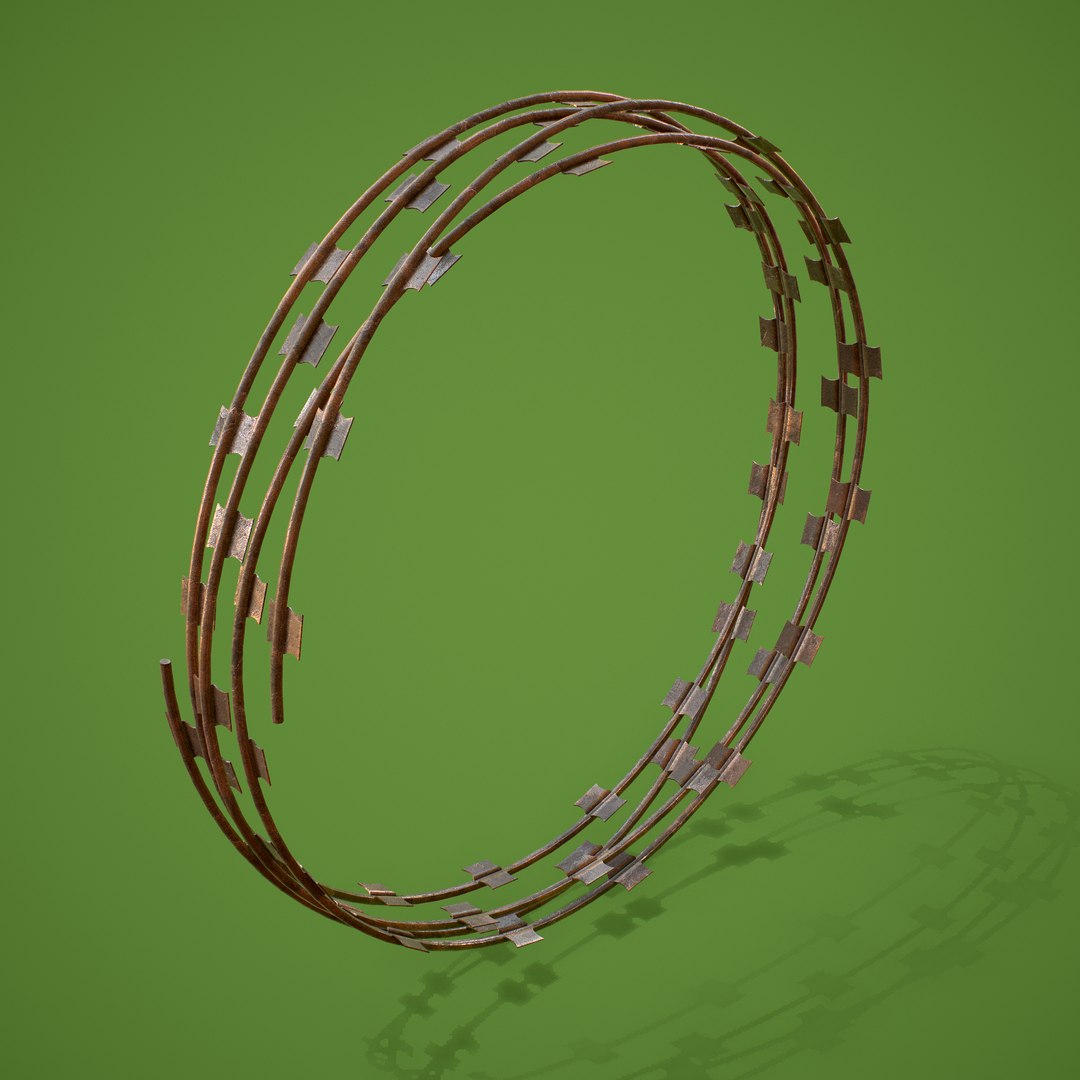 Barbed Wire Kit PBR 3D Model - TurboSquid 1972323