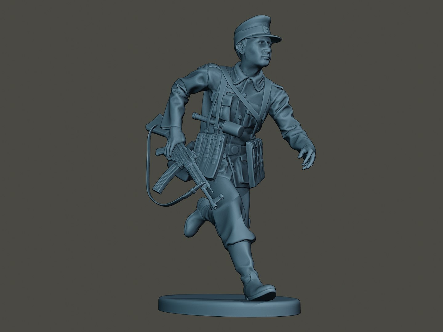 German soldier ww2 run model - TurboSquid 1497655