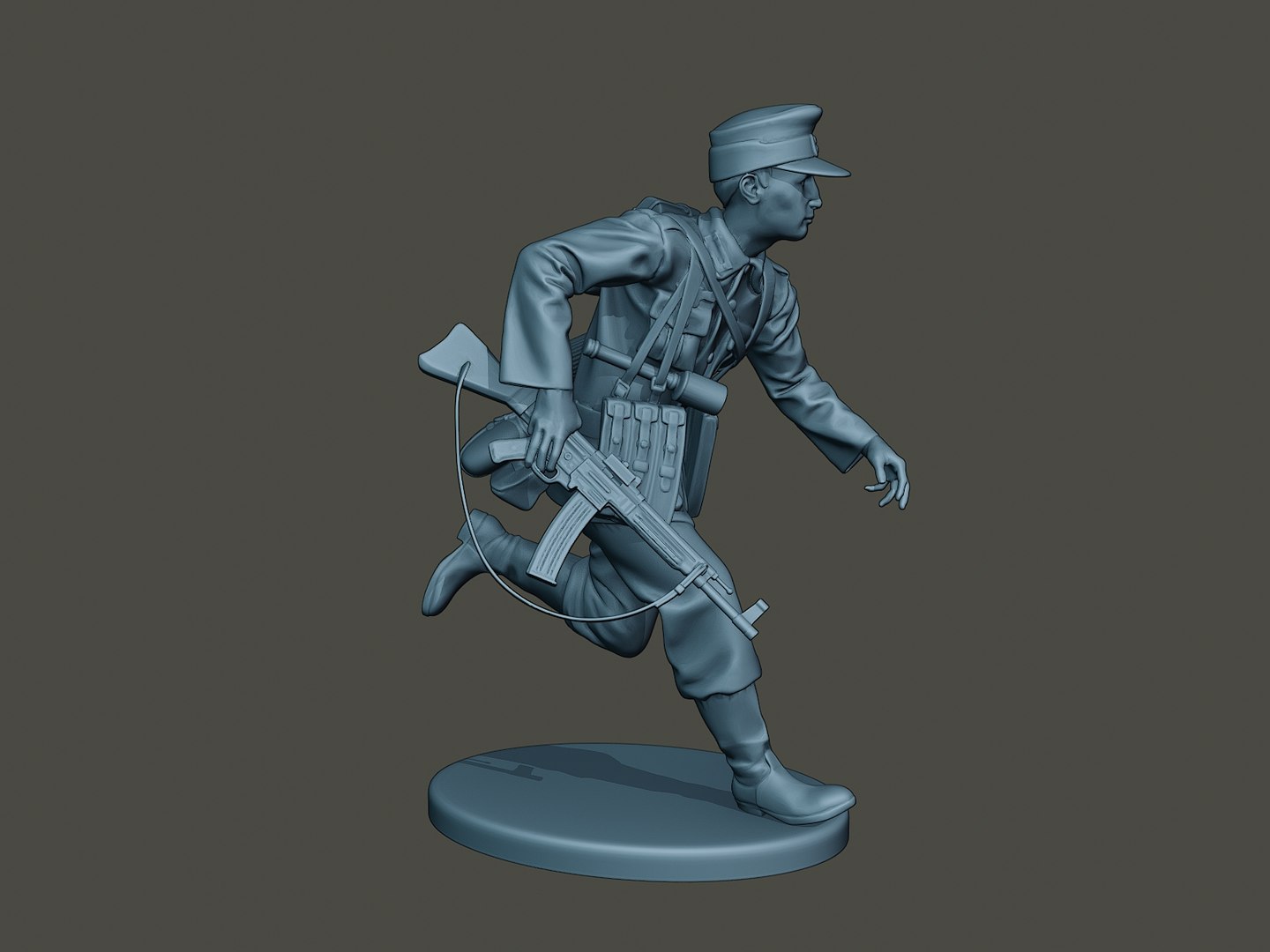 German soldier ww2 run model - TurboSquid 1497655