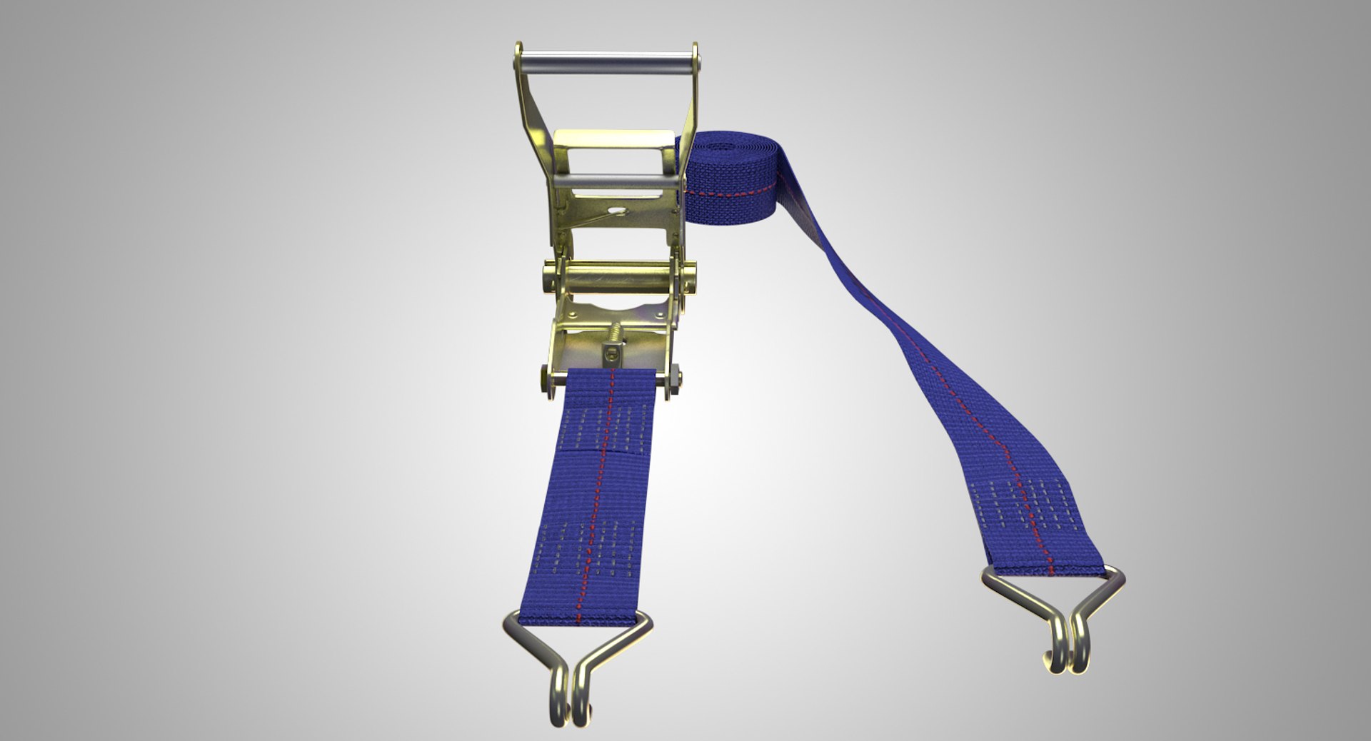3d Ratchet Strap Model