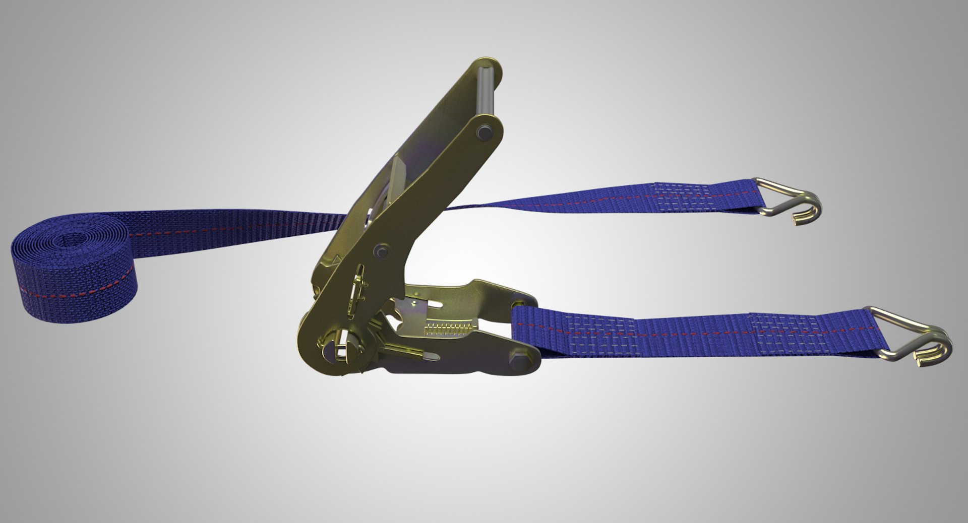3d Ratchet Strap Model