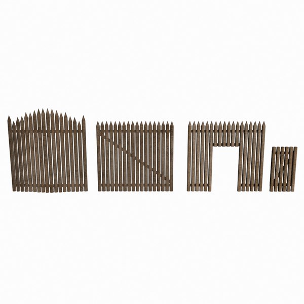 Wooden Fence STL Models for Download | TurboSquid