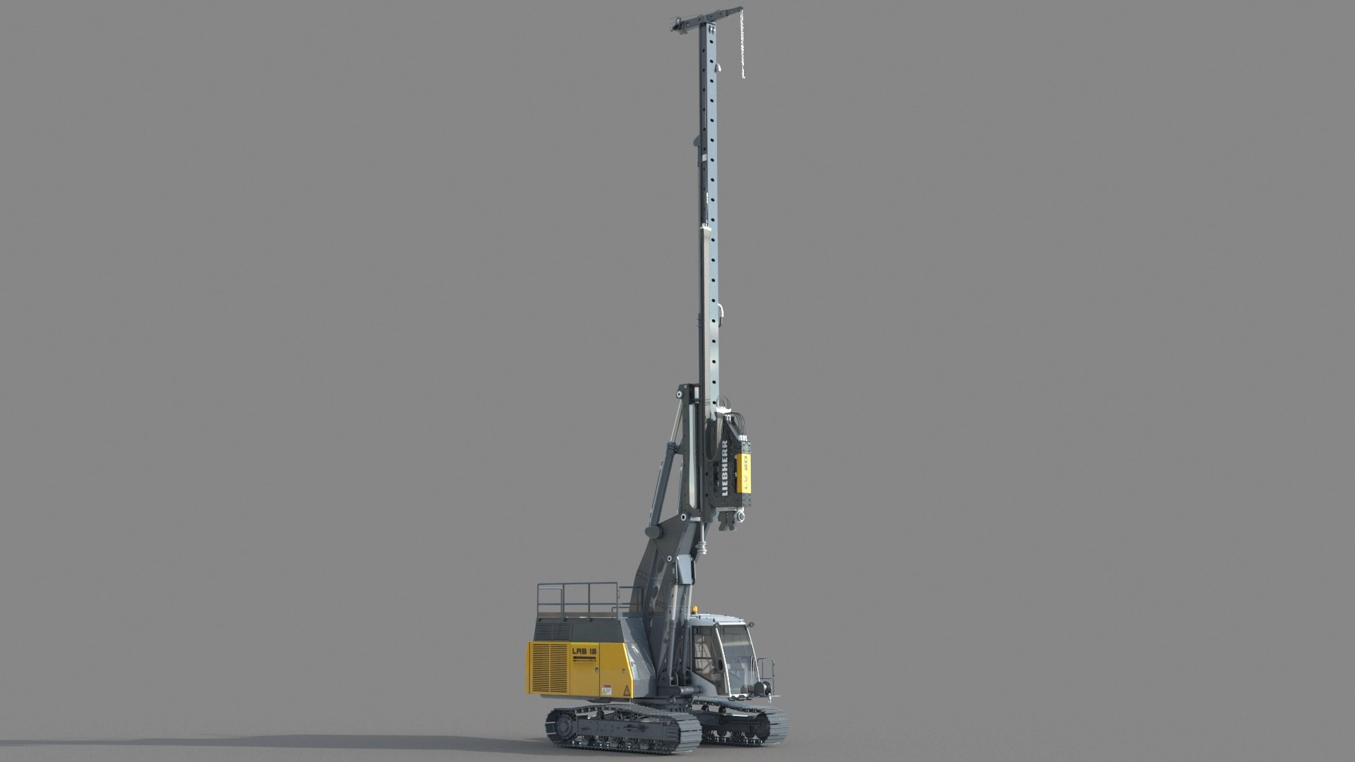 Liebherr LRB 18 Piling And Drilling Rig 3D Model - TurboSquid 1984044
