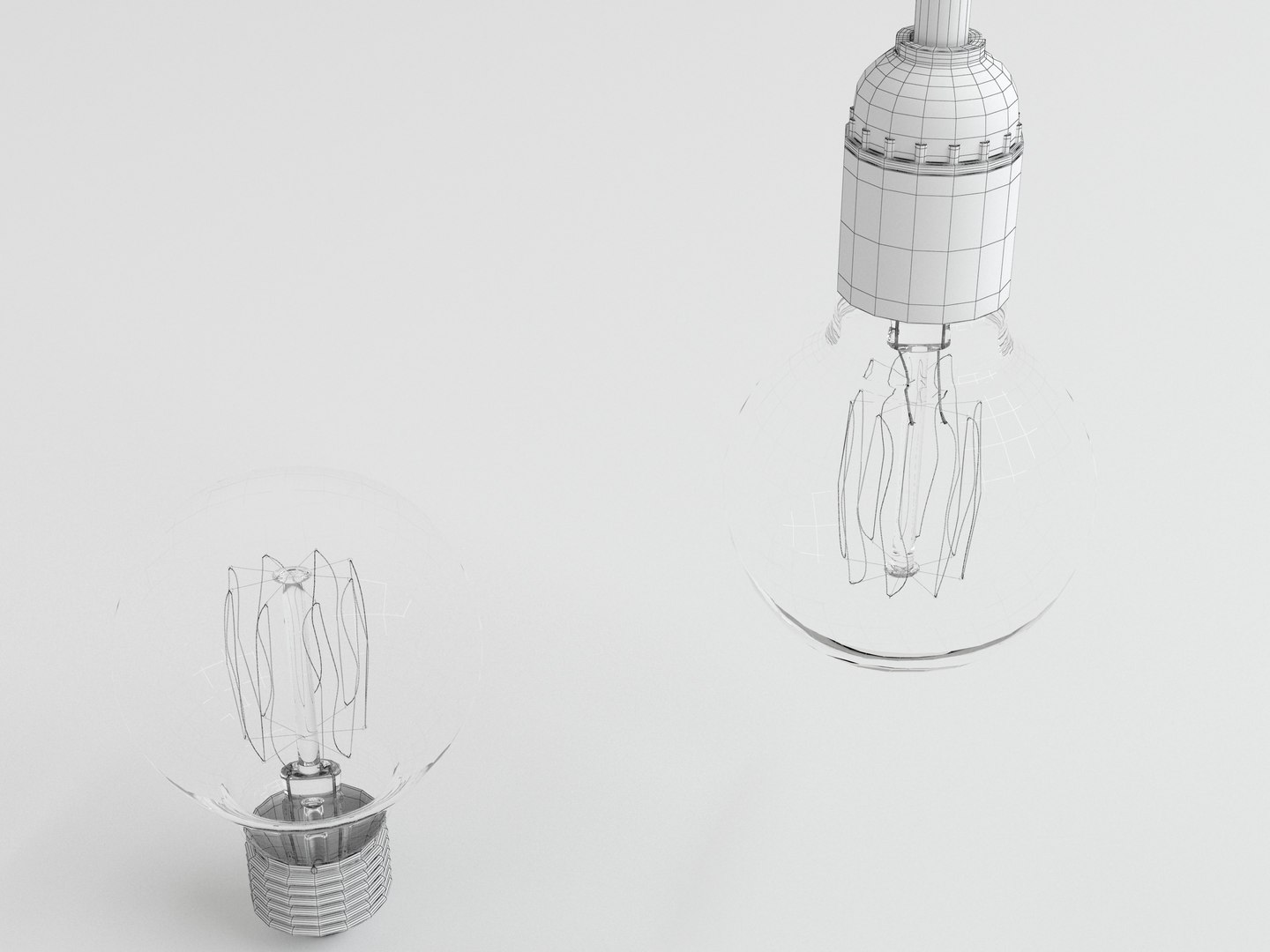 3d Bulb Light 15 Model