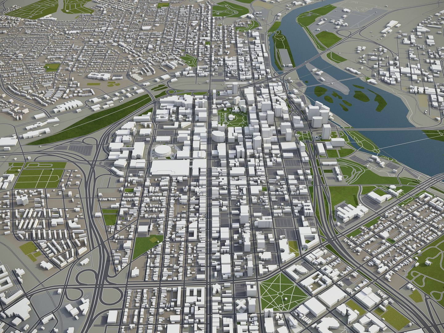 City Richmond Surrounding Area 3D Model - TurboSquid 1404561