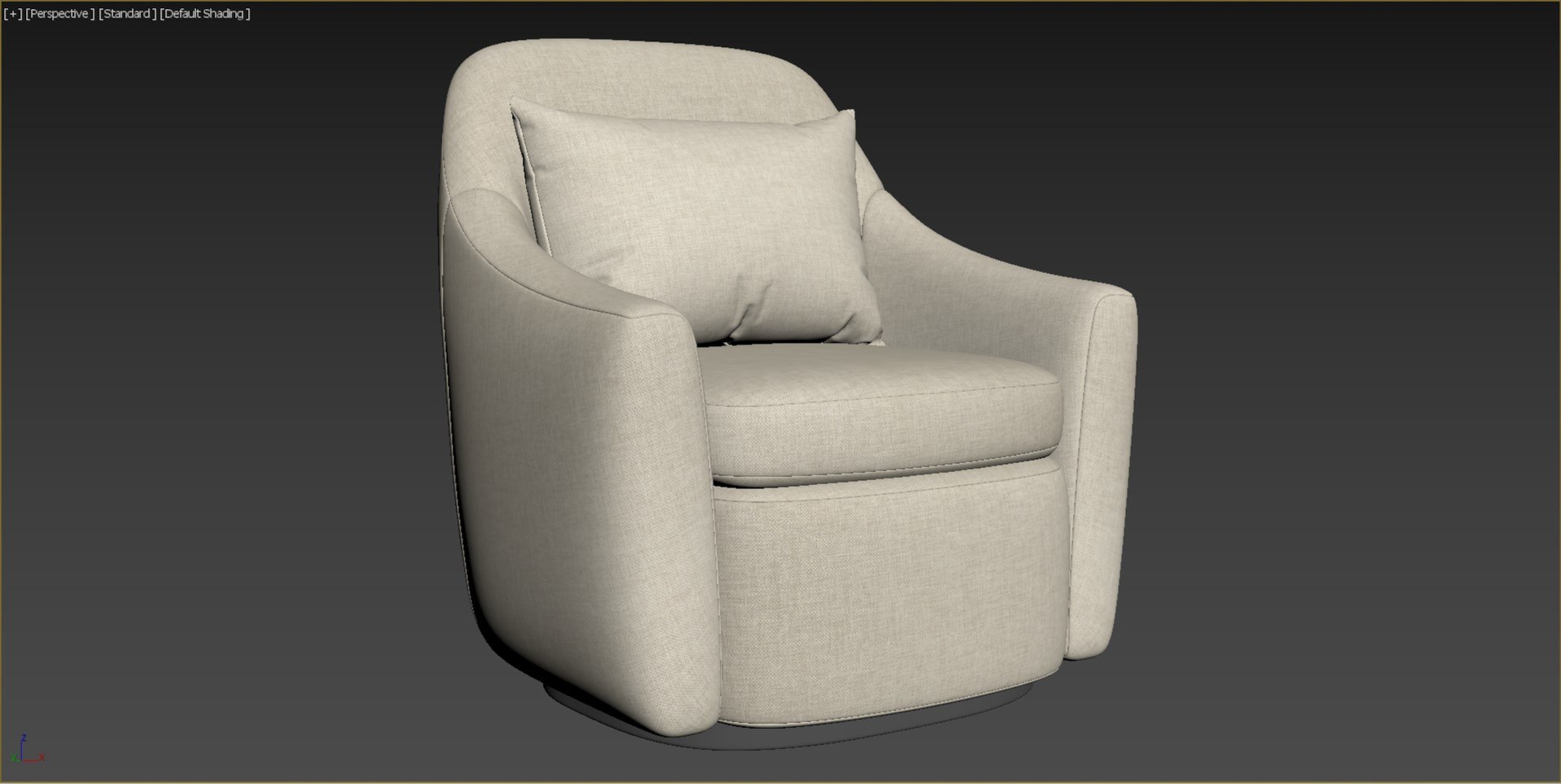 Dallas Swivel Chair 3D Model - TurboSquid 2191136