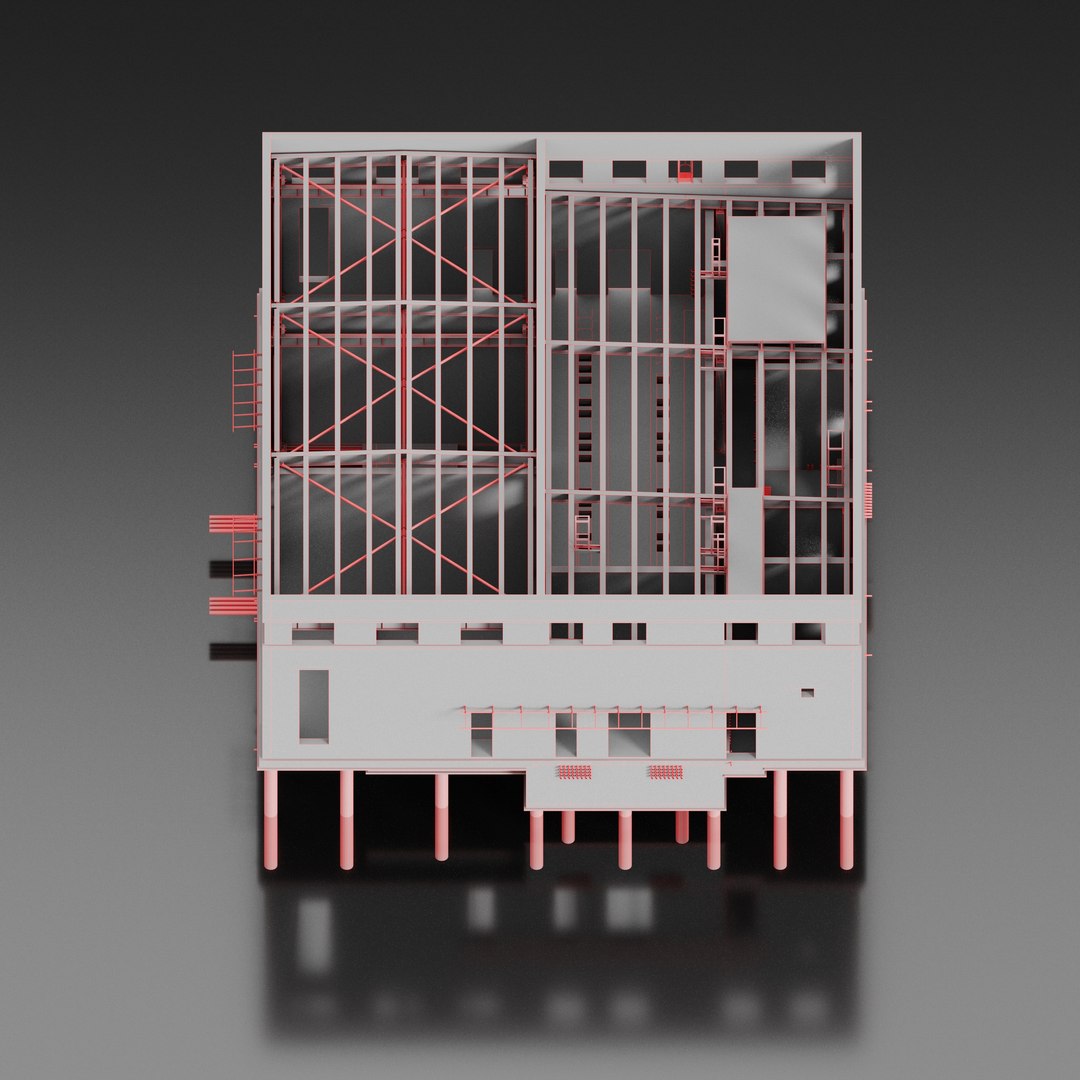 3D Metal Building Model - TurboSquid 2281350
