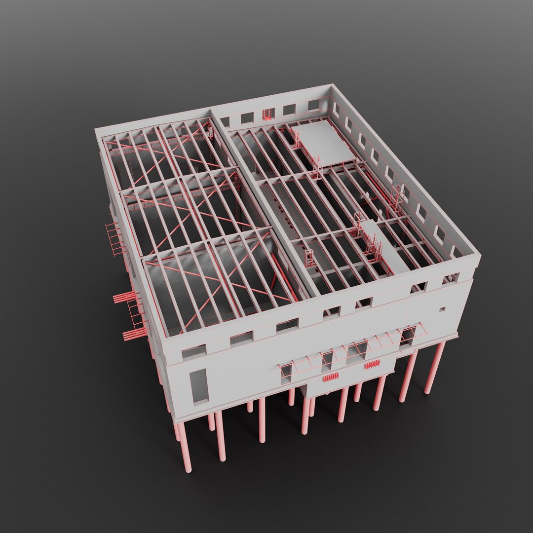 3D Metal Building Model - TurboSquid 2281350