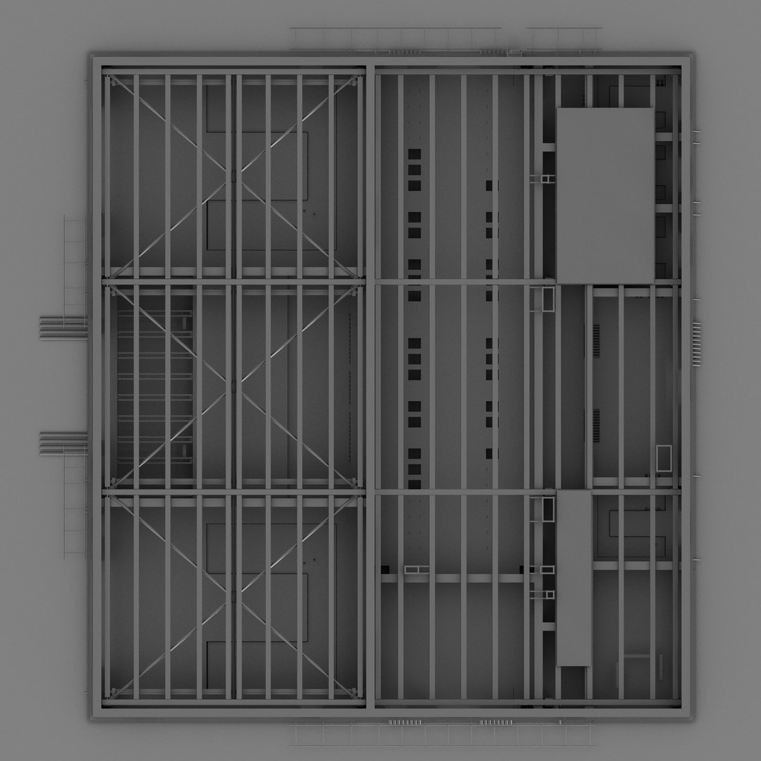 3D Metal Building Model - TurboSquid 2281350