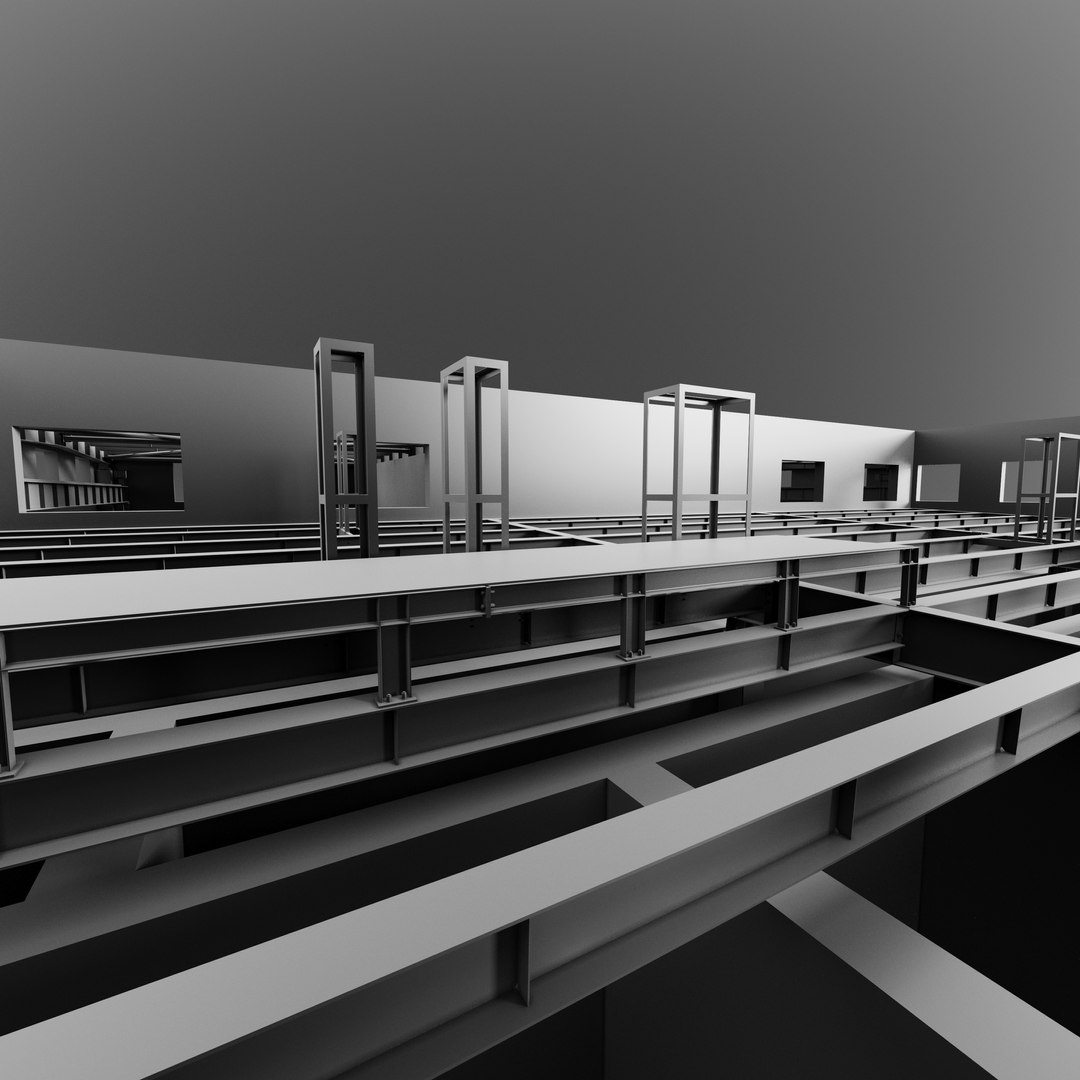 3D Metal Building Model - TurboSquid 2281350