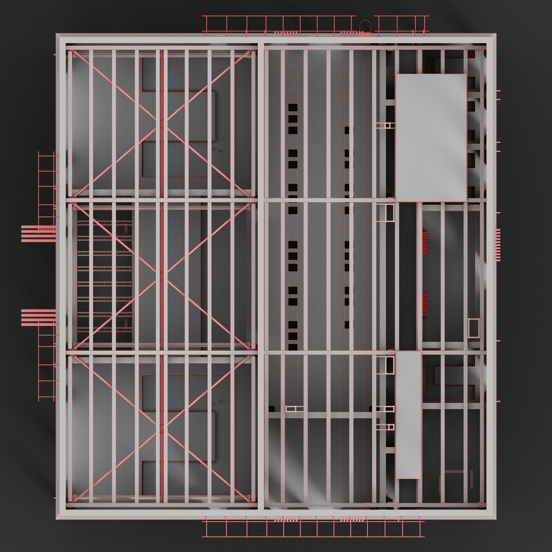 3D Metal Building Model - TurboSquid 2281350