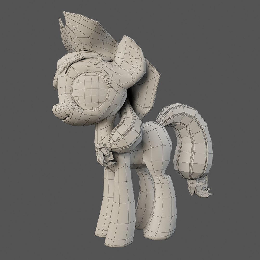 Little Pony Applejack 3d Model