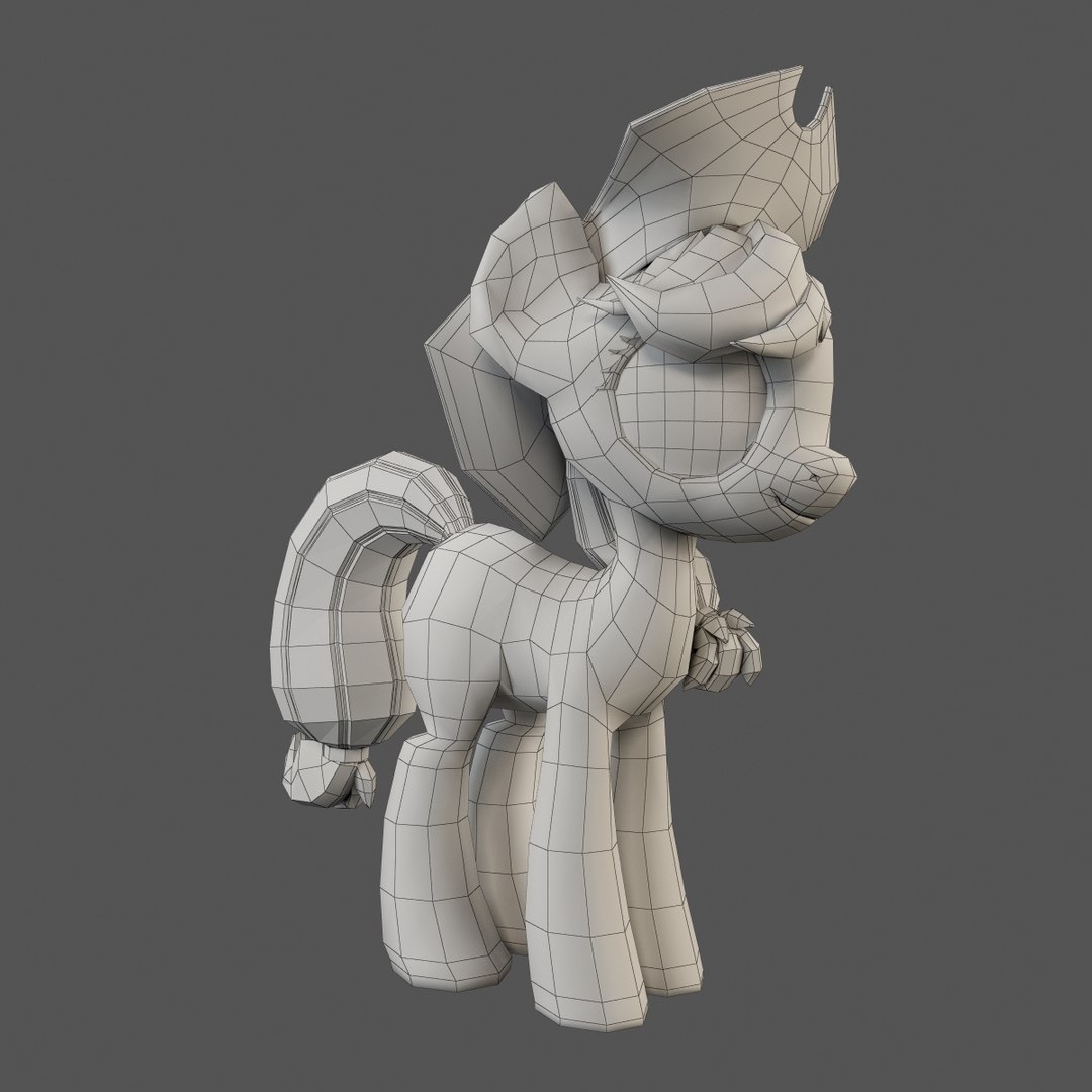 Little Pony Applejack 3d Model