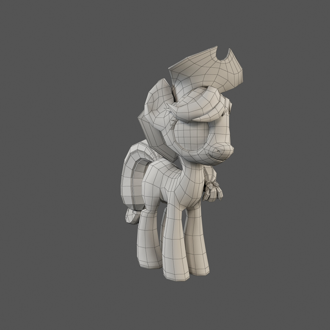 Little Pony Applejack 3d Model