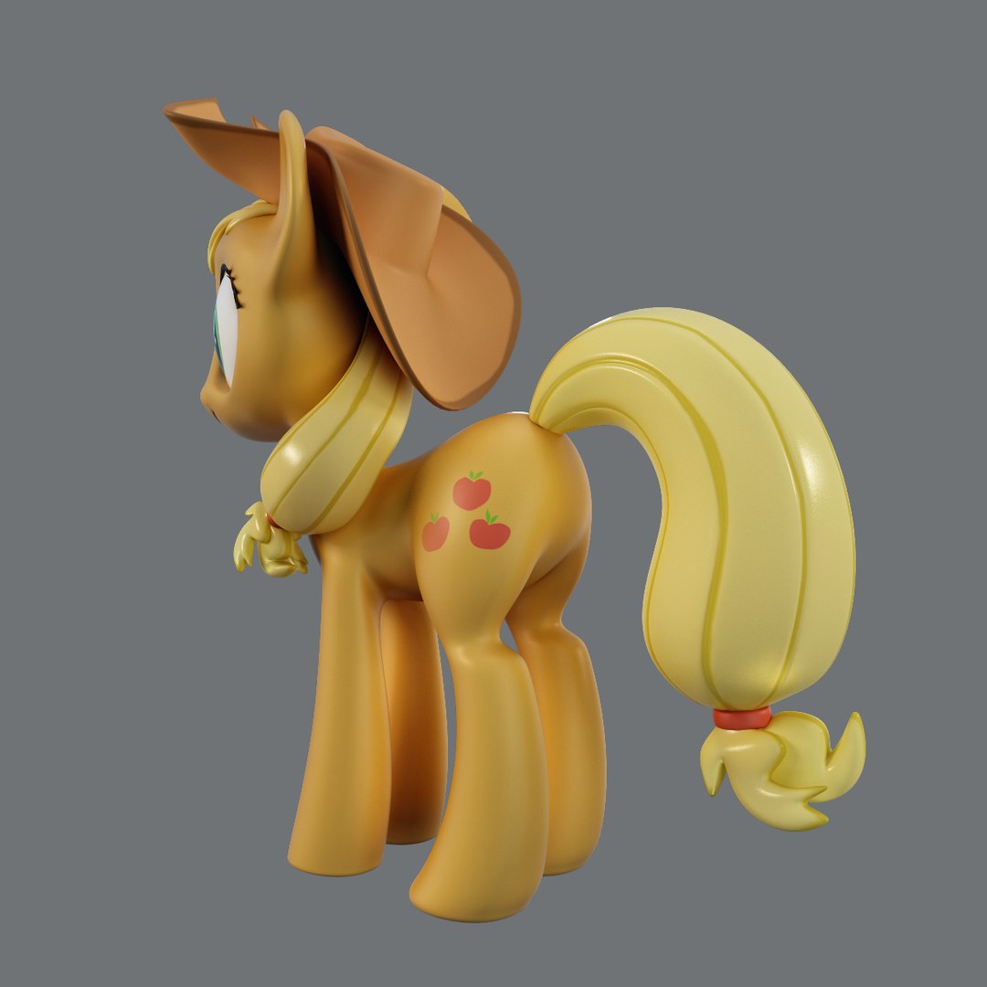 Little Pony Applejack 3d Model