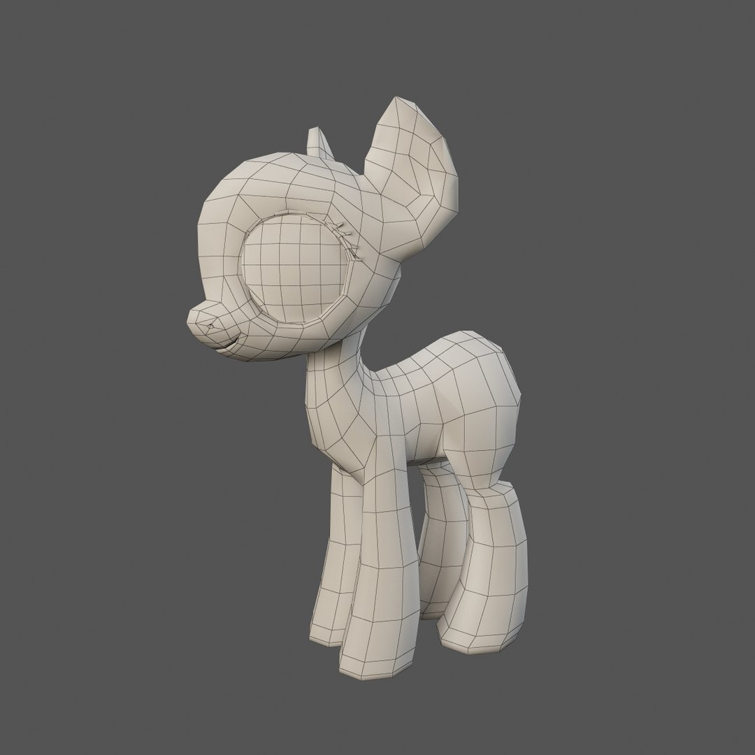 Little Pony Applejack 3d Model