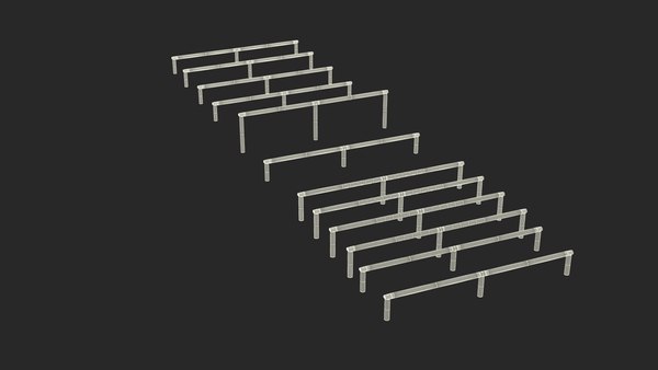 modelo 3d Obstáculos de entrenamiento bajos - TurboSquid 2235618