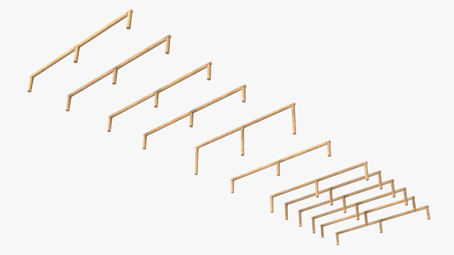 3D Model Low Training Obstacles - TurboSquid 2235618