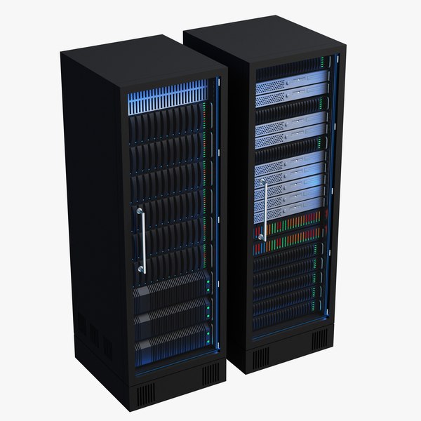 data servers 3d model