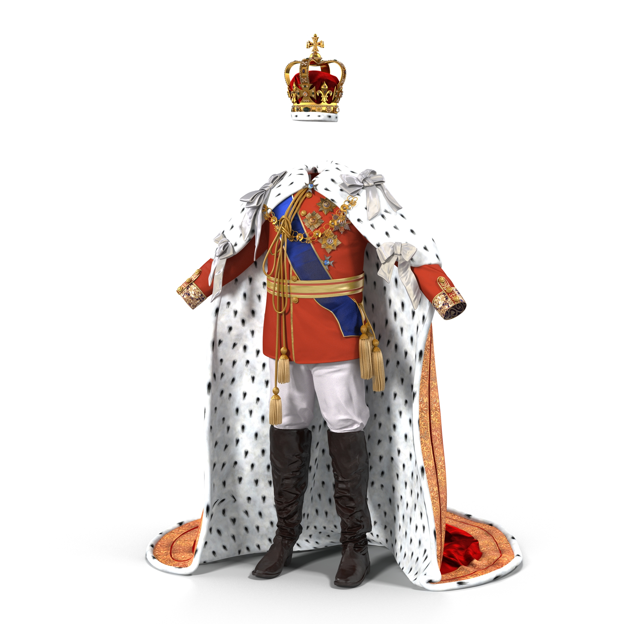 3d royal king costume