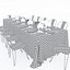 3d Model Banquet Table