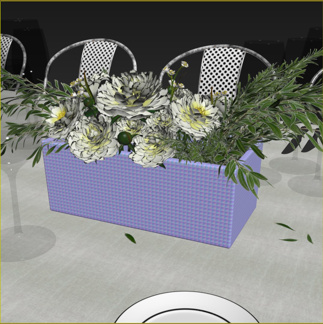 3d Model Banquet Table