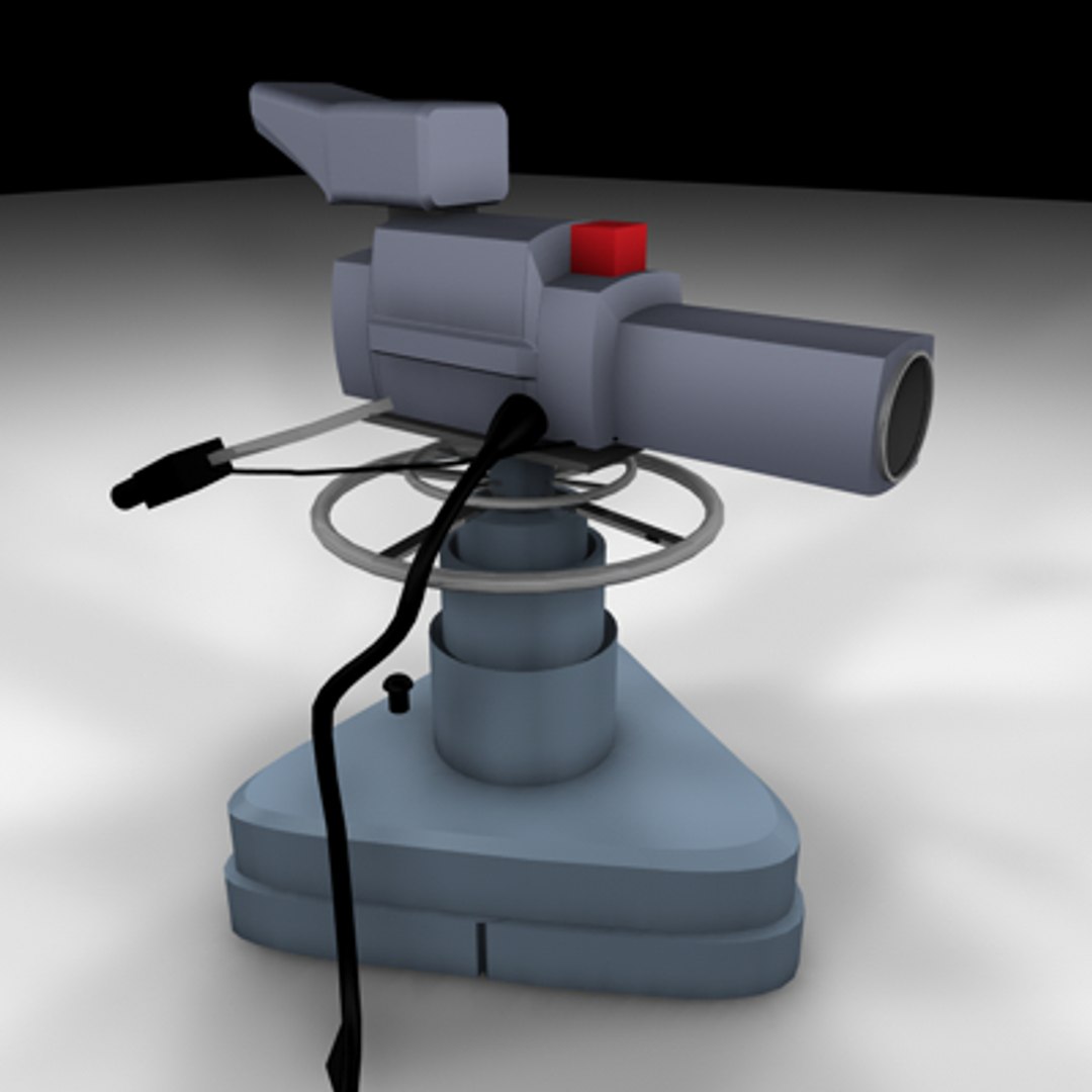 Poser Television Studio Camera