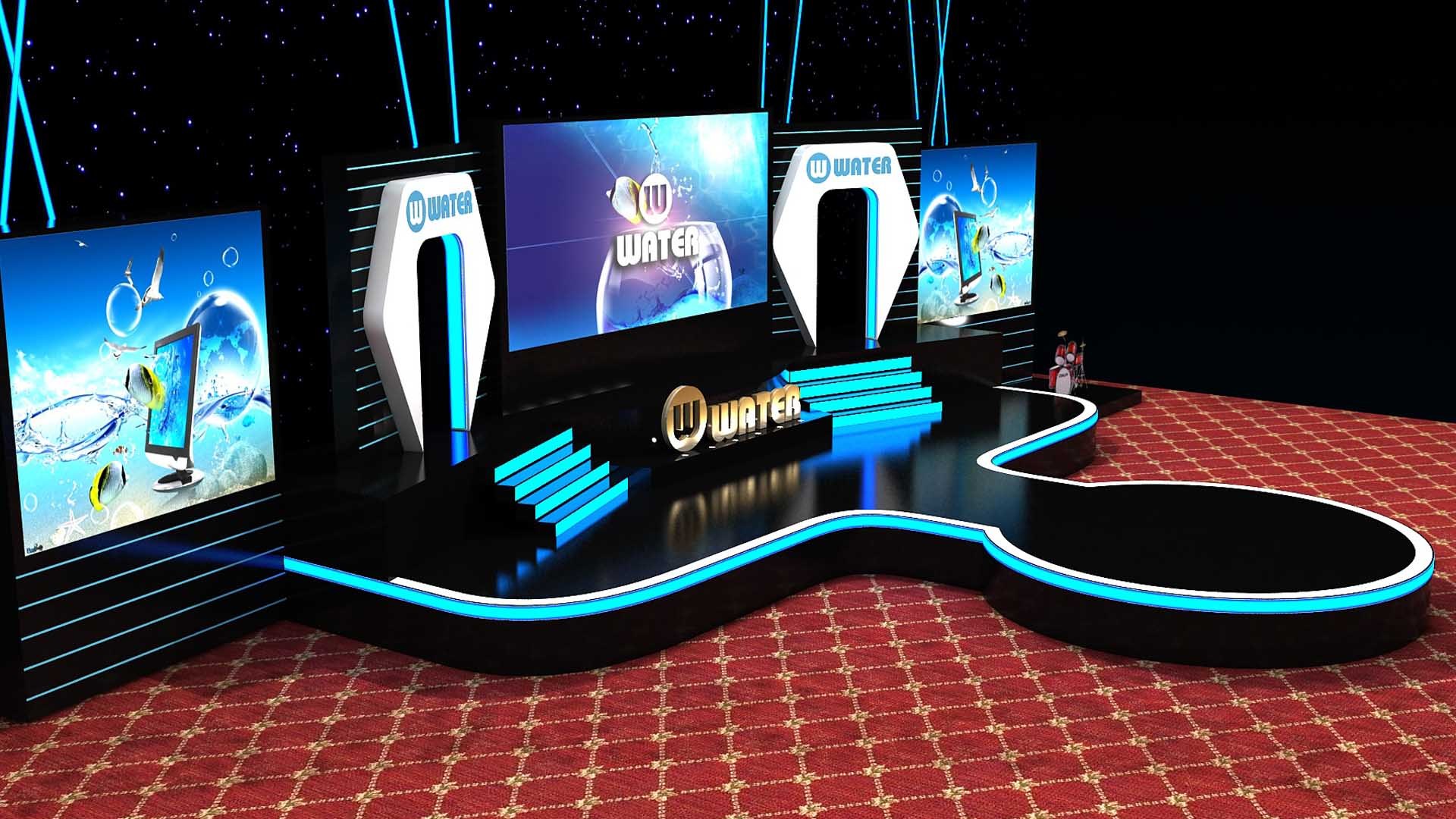 3D Water Event Stage Design - TurboSquid 1693666
