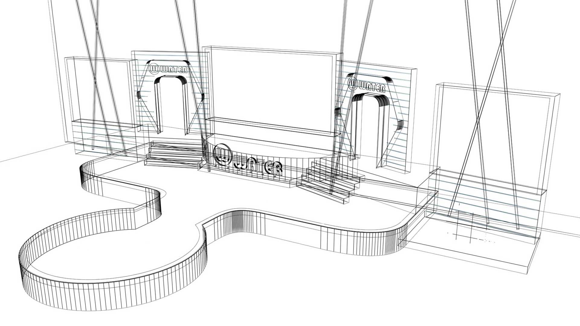 3D Water Event Stage Design - TurboSquid 1693666